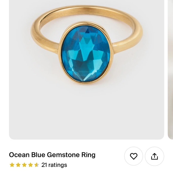 Jewelry | Ocean Blue Gemstone Ring | Poshmark